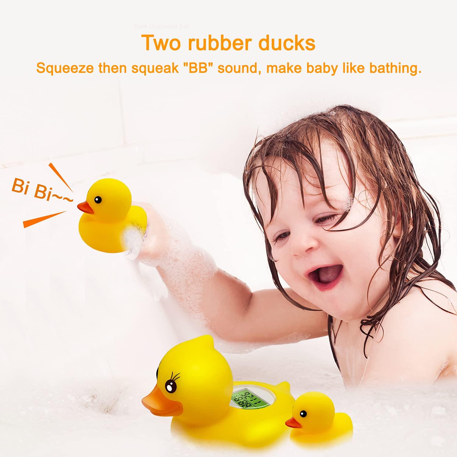 MSNUNA Baby Thermometer & Floating Duck Toy - Safe Bath Temperature ...