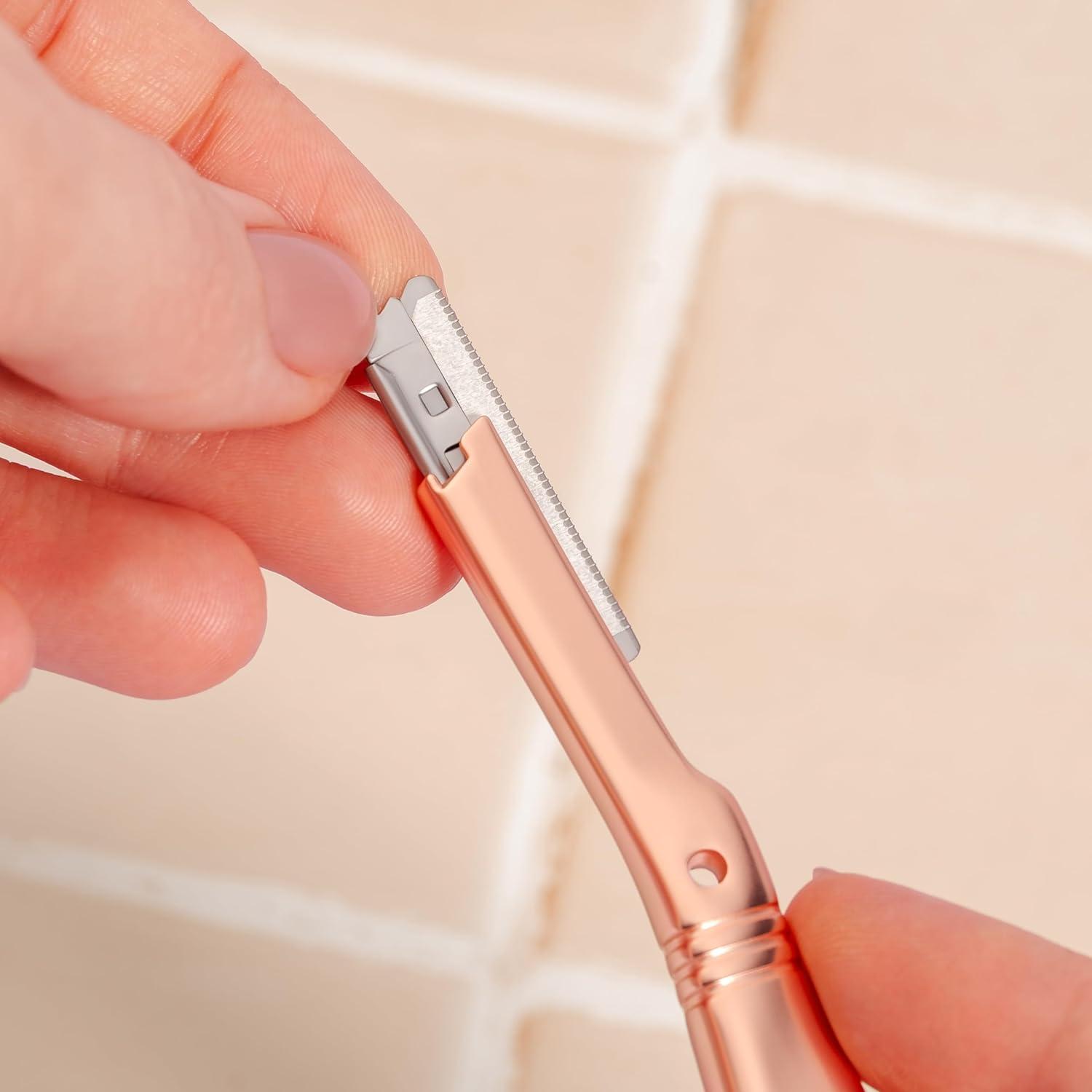 Brandluxe Dermaplaning Tool for Face Eyebrow Shaping Gentle Hair ...