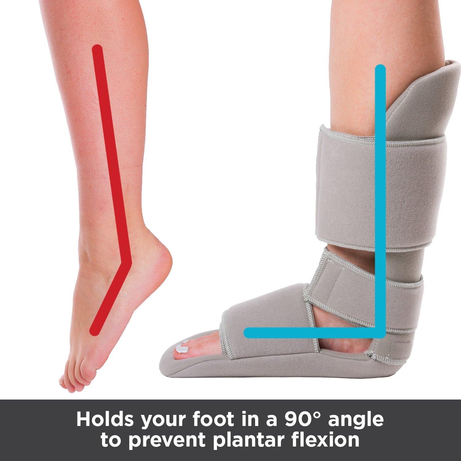 BraceAbility Padded 90 Degree Plantar Fasciitis Boot - Soft Night ...
