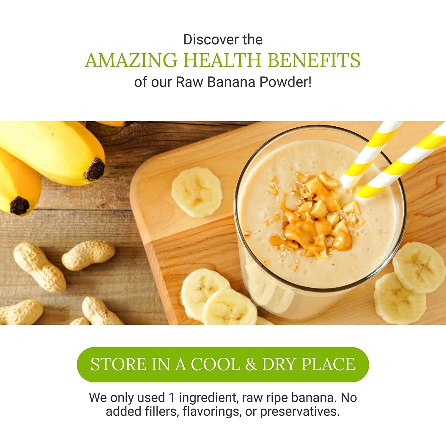 Organic Banana Powder - Superfood Supplement for Smoothies, Desserts ...