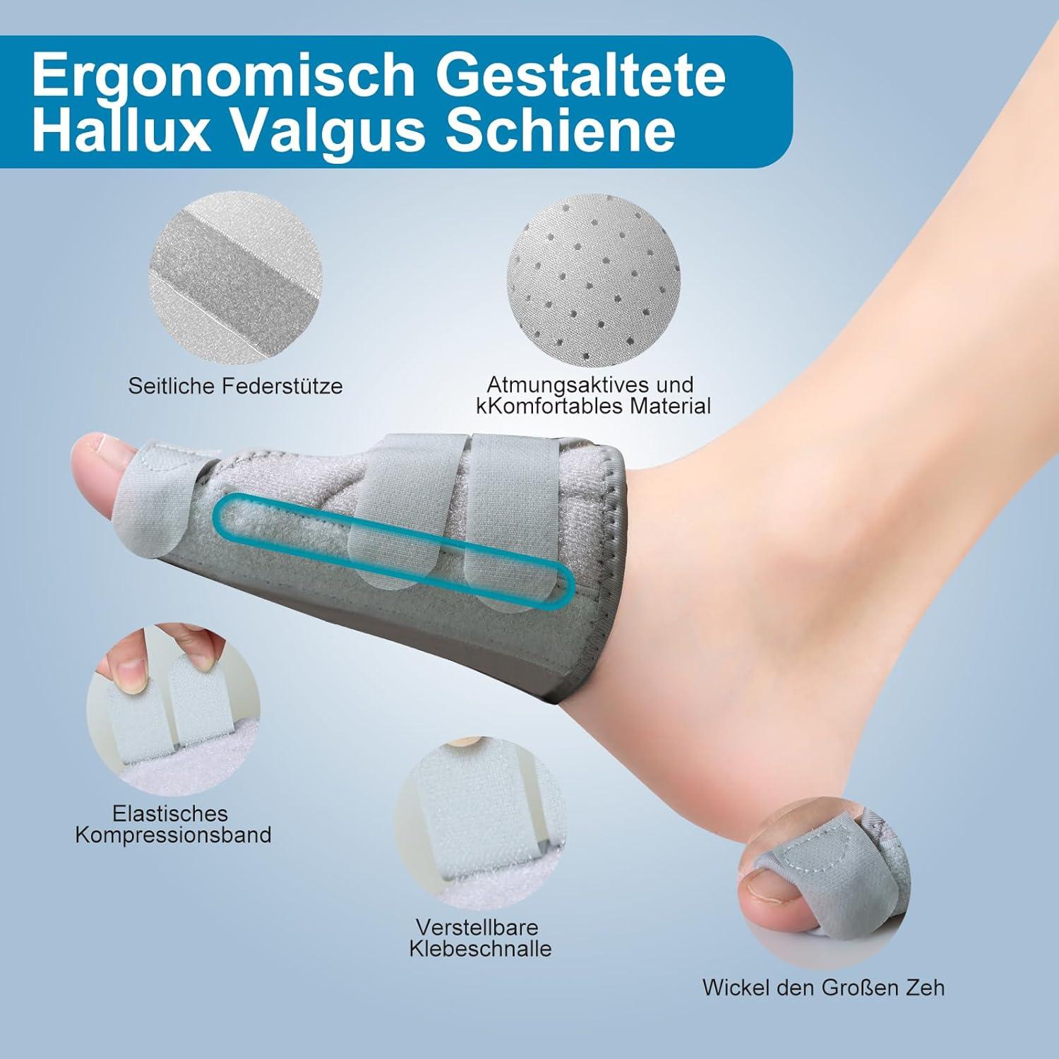 Hallux Valgus Correction Rail - Pain Relief & Toe Alignment Bandage for ...