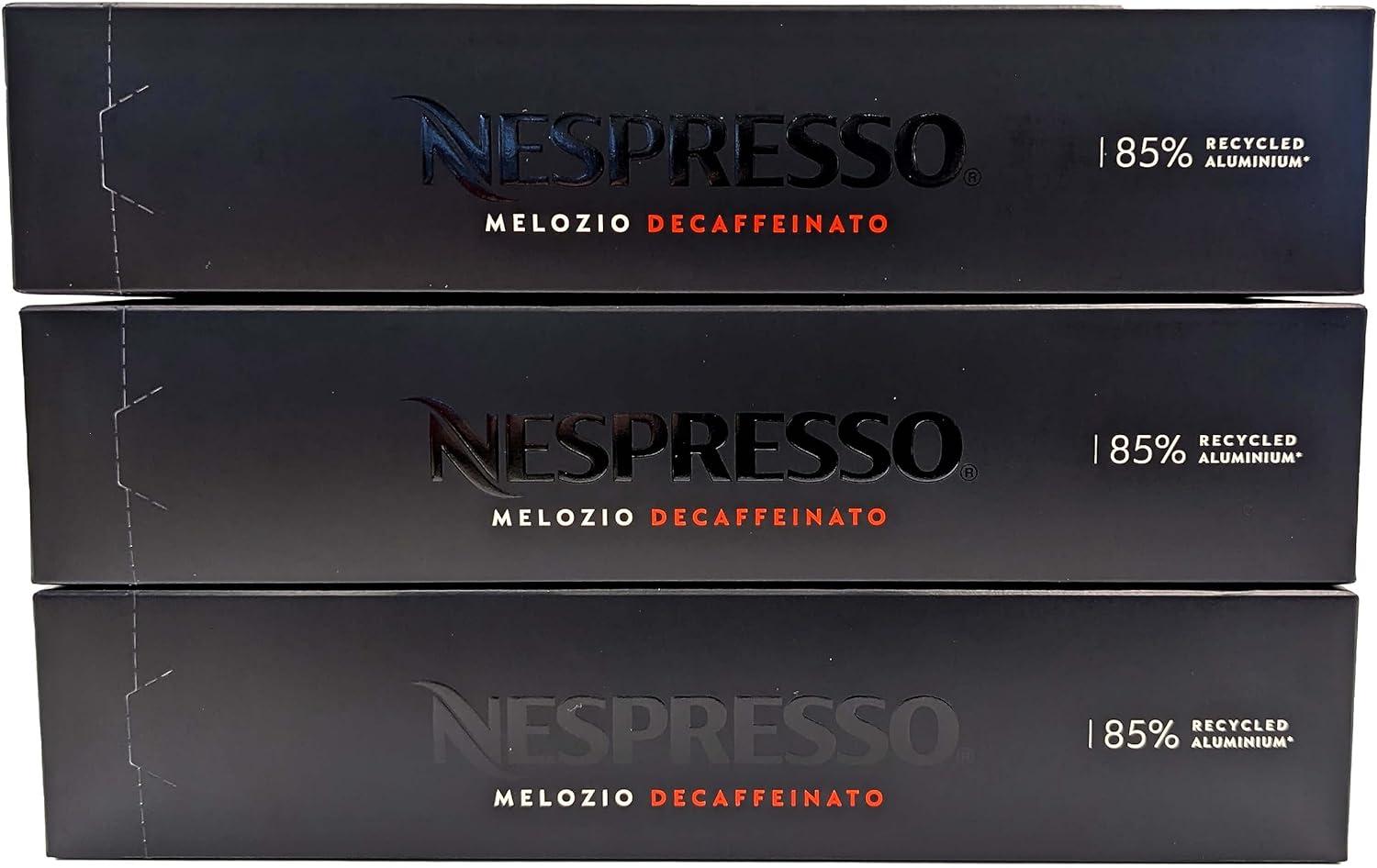 Nespresso Vertuo Melozio Decaffeinato Coffee Capsules - 3 Boxes (30 ...