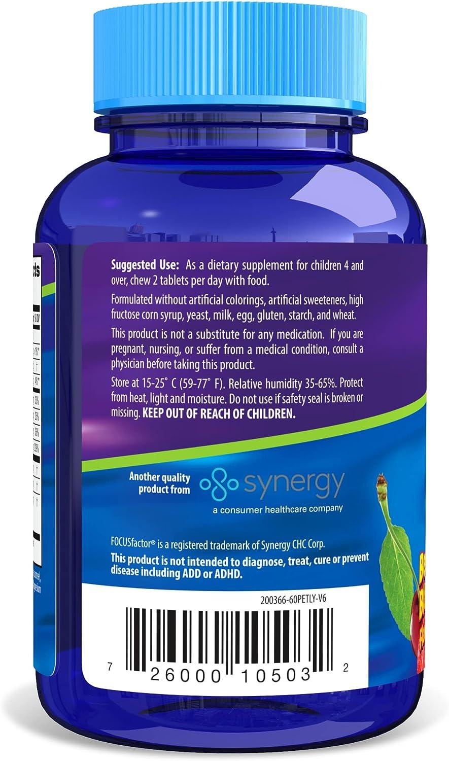 Focus Factor Kids Complete Chewable Vitamins - Multivitamin with Neuro ...