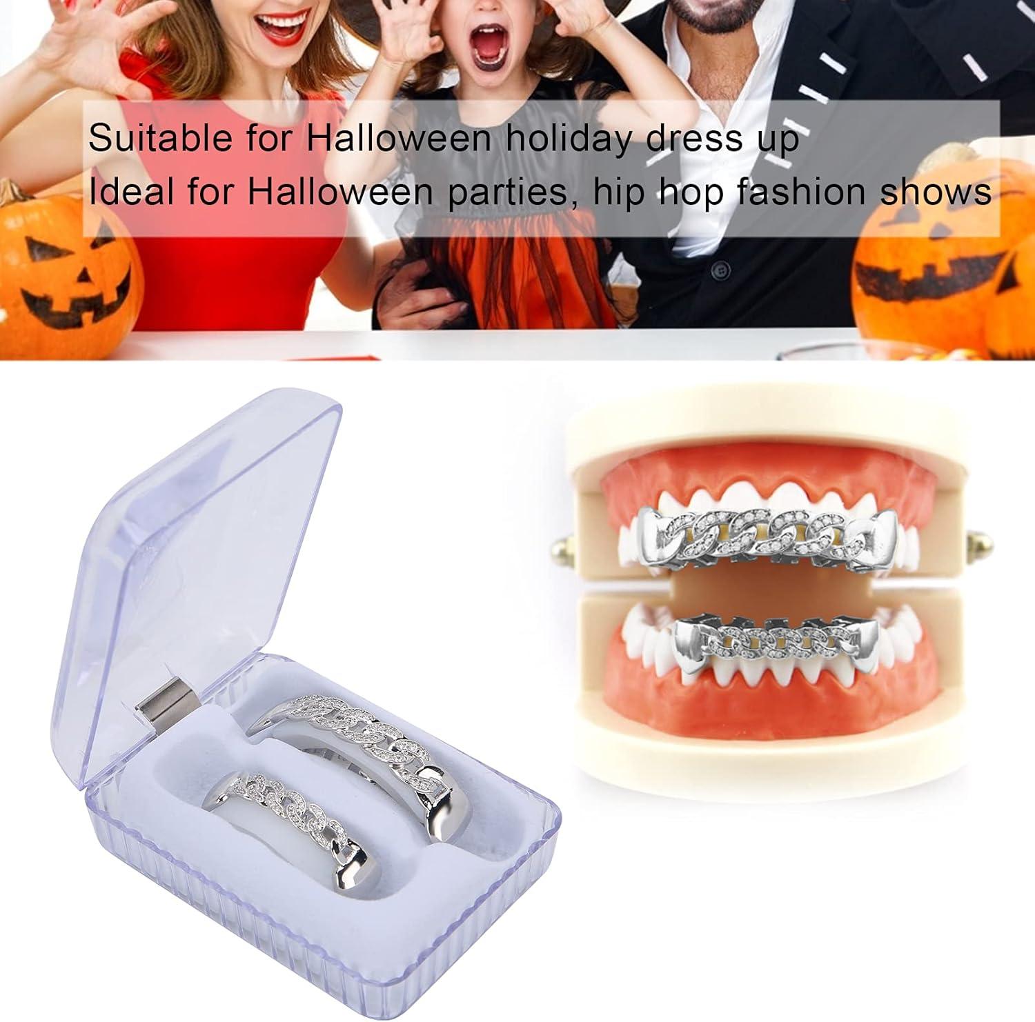 Halloween Festival Teeth Decoration Brackets | Hip Hop Style Silver ...