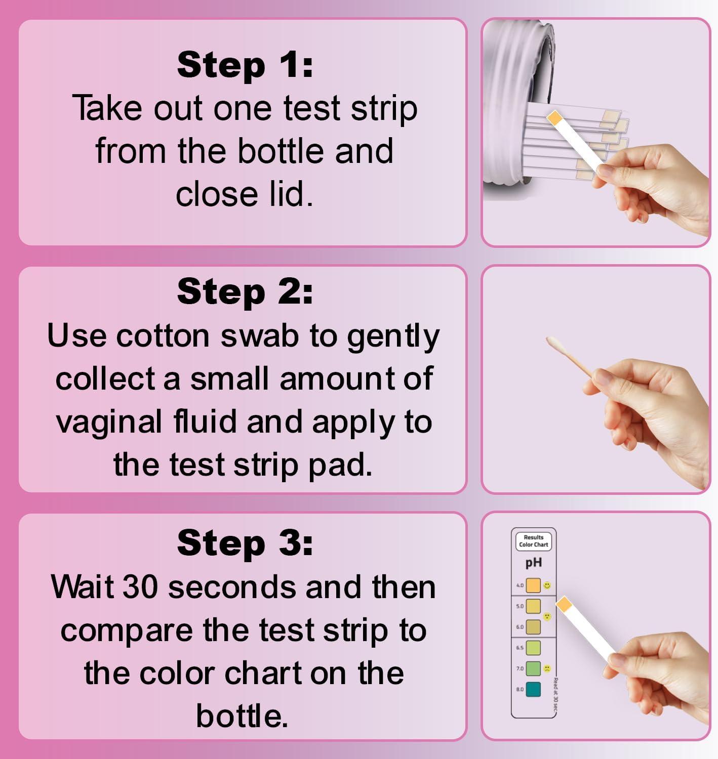 Premium Vaginal pH 50 Test Strips | Easy At-Home Intimate Testing ...