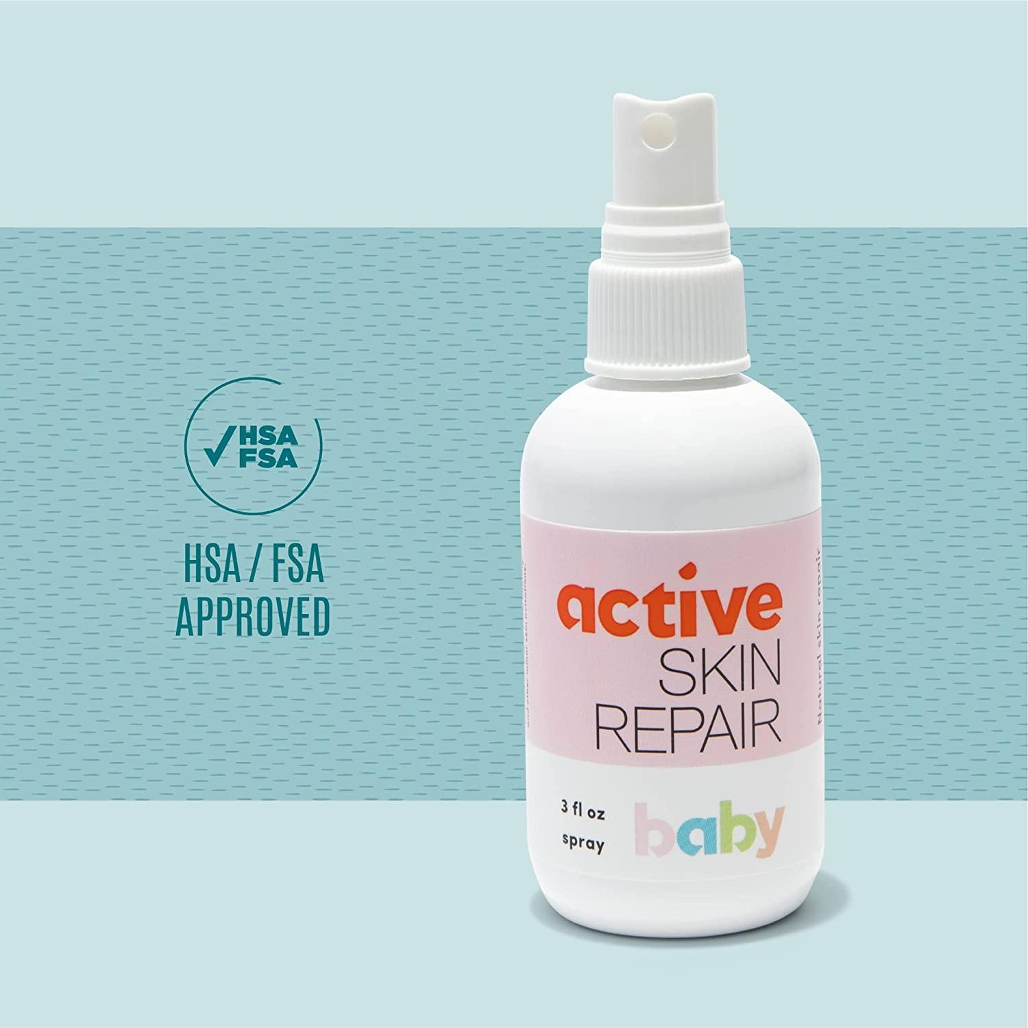 Active Skin Repair Baby Spray - Natural Non-Toxic First Aid for Diaper ...