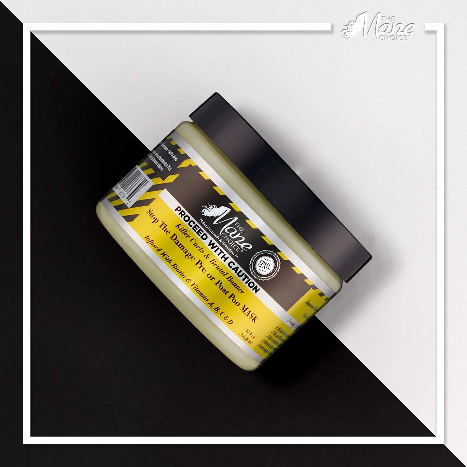 THE MANE CHOICE Proceed With Caution Killer Curls Pre or Post Poo Mask ...