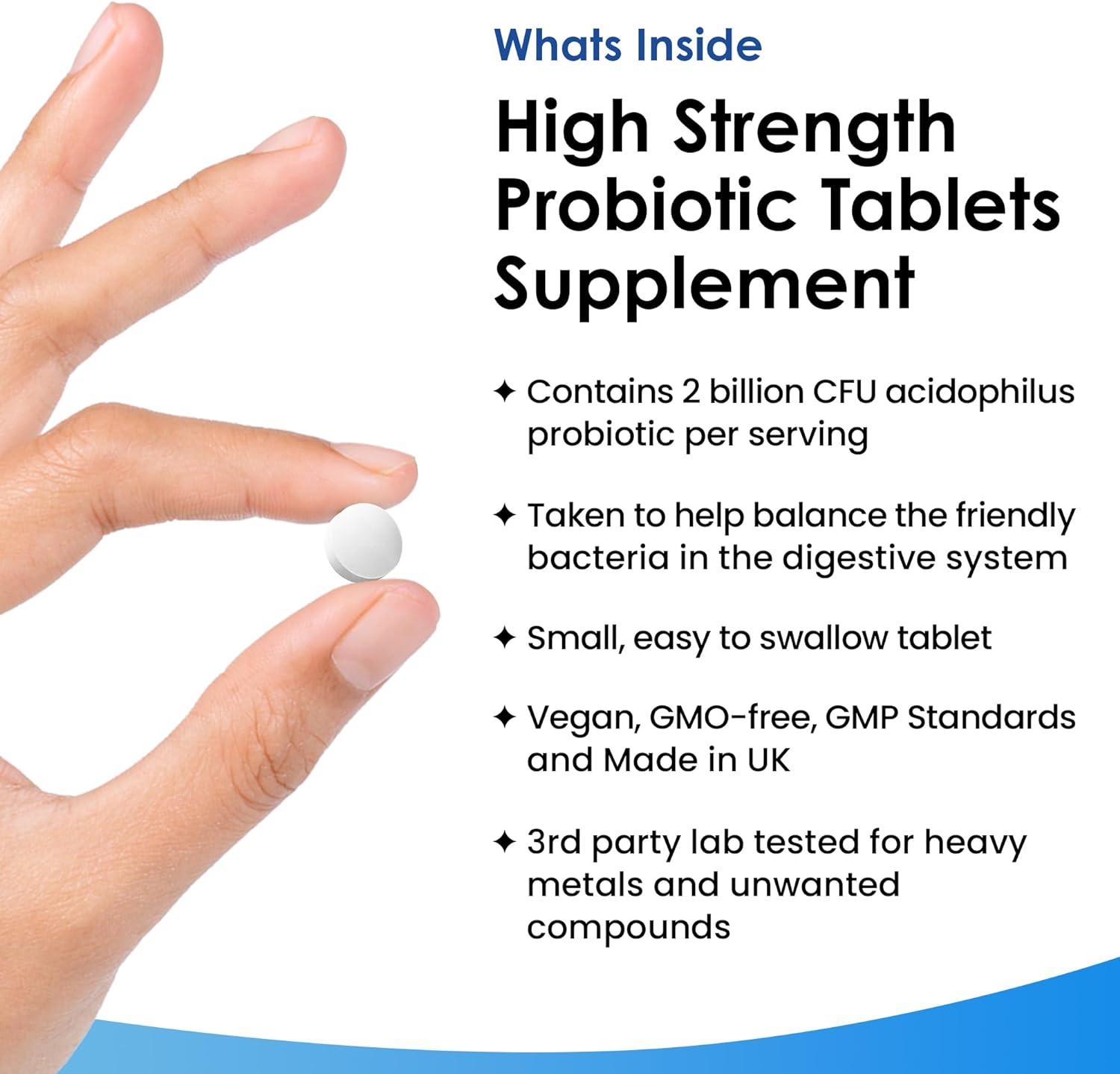 Probiotic Supplements Acidophilus Probiotic Tablets High Strength ...
