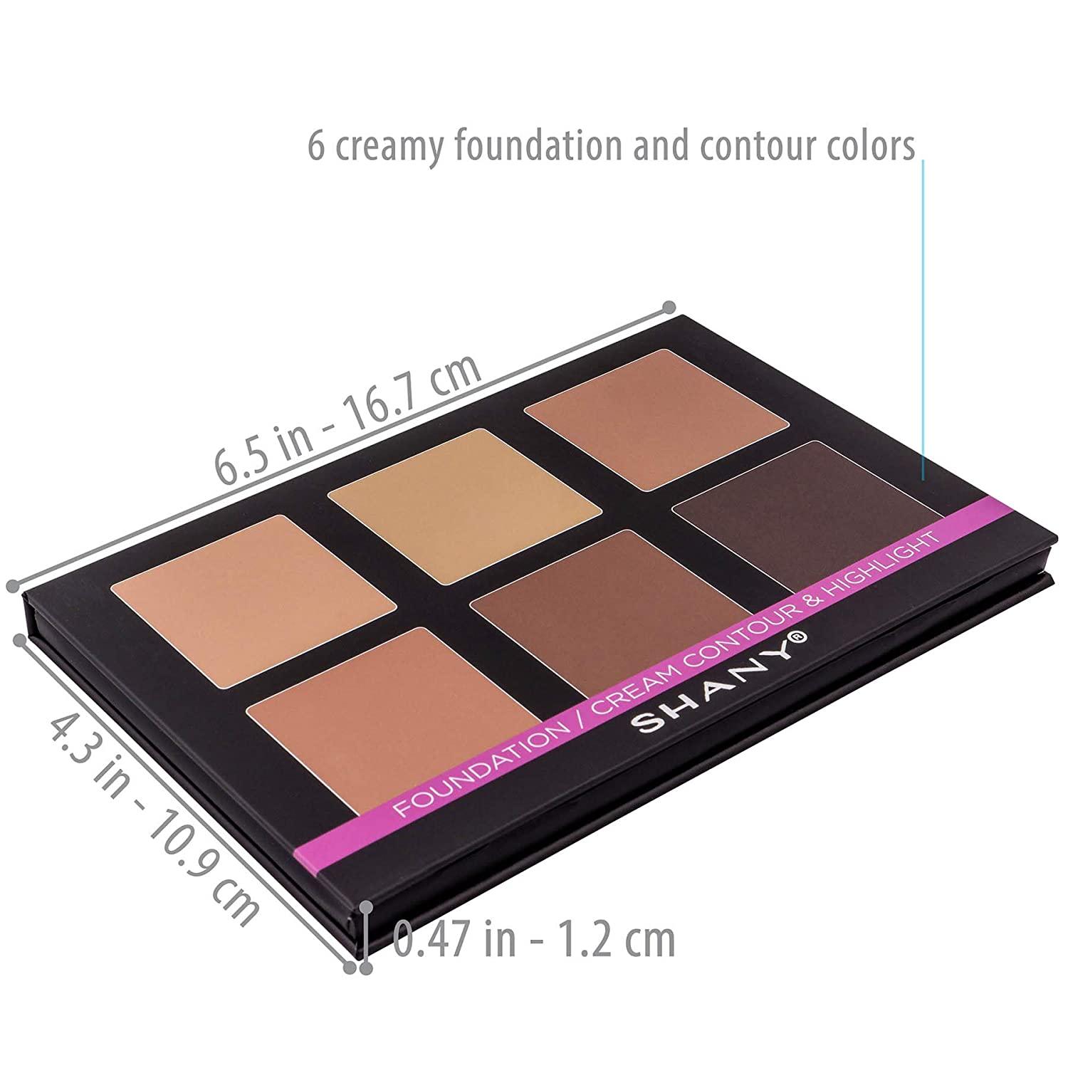 SHANY Foundation/Cream Contour & Highlight Palette with Mirror - Layer ...