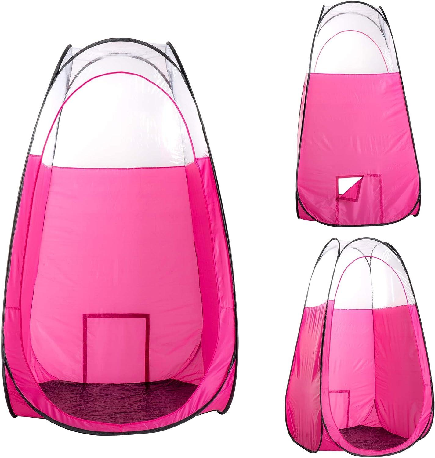 Pink Portable Spray Tanning Tent Pop Up Booth with Carry Bag - [Brand ...