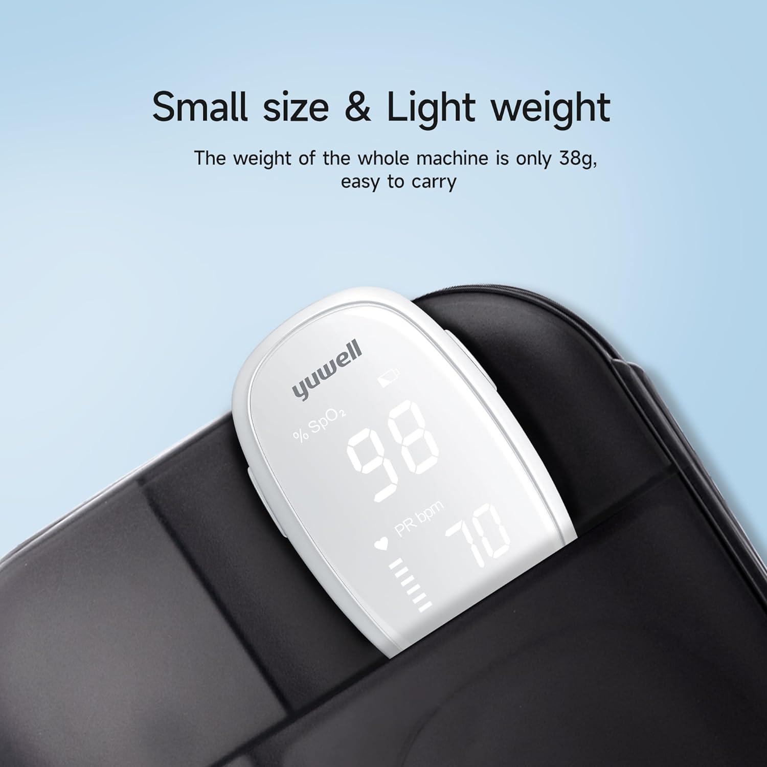 Yuwell Pulse Oximeter YX102 - Accurate Oxygen Saturation & Heart Rate ...