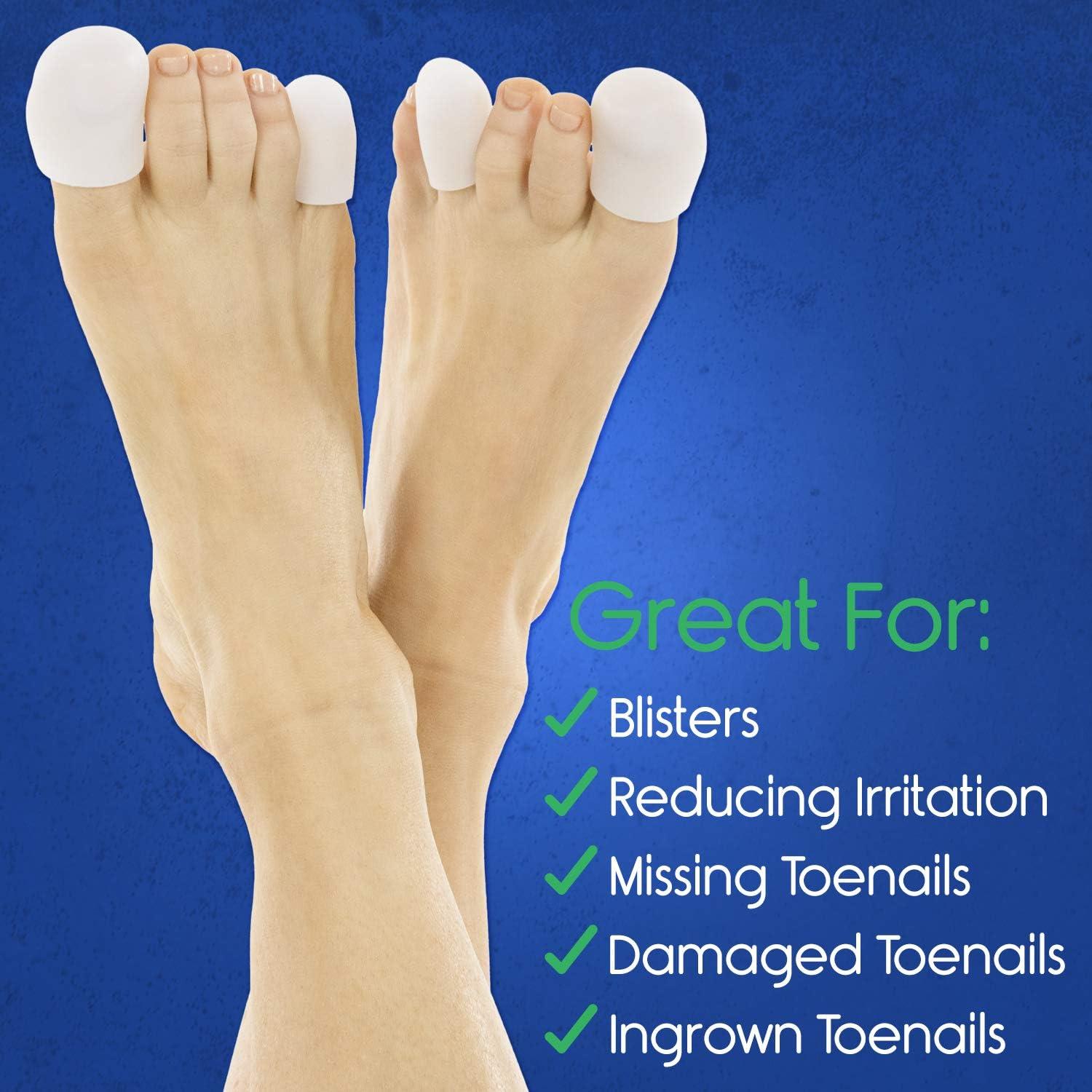 ViveSole Soft Gel Toe Protectors for Men & Women (10 Pack) - Foot Pain ...