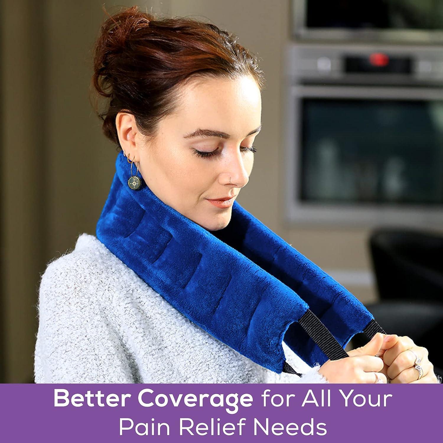 Neck Heating Pad - Microwavable for Pain Relief | Neck & Shoulder Heat ...