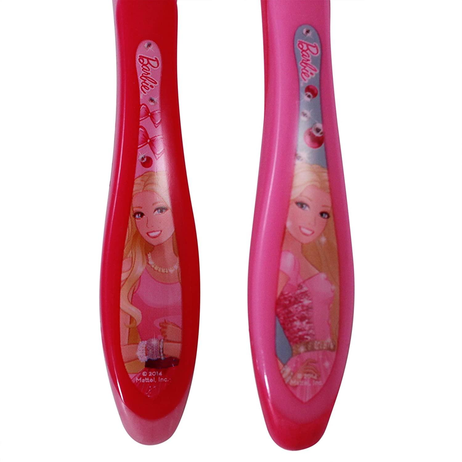 Barbie Toothbrush Twin Pack - Smile Guard Dr. Fresh - Kids' Soft ...