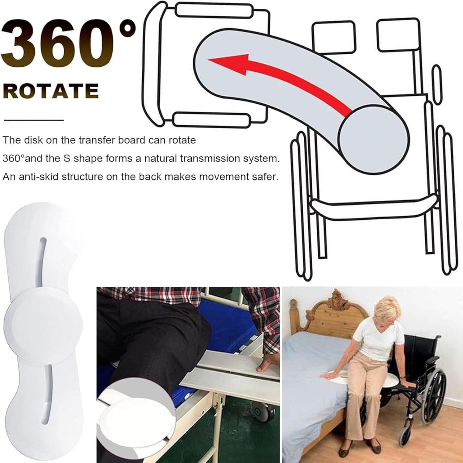 ZXSYYYDS Curved Sliding Transfer Board - Best Transfer Aid for Seniors ...