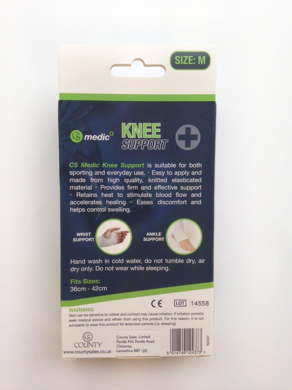 CS Medic Elastic Knee Compression Support Bandage for Sprain Injuries ...