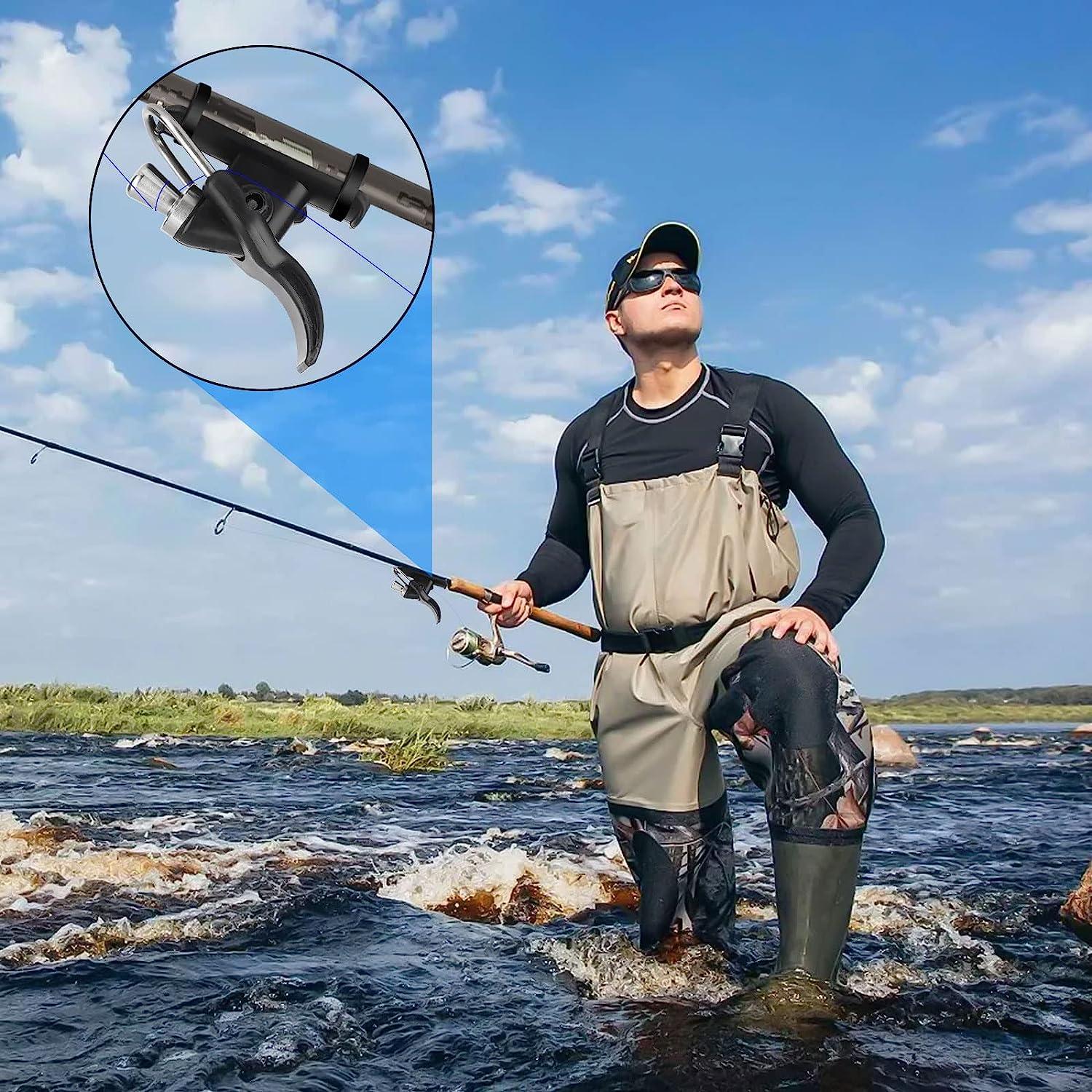 TSV 2 PCS Sea Fishing Casting Trigger - Marine Fishing Rod Clamp Thumb ...