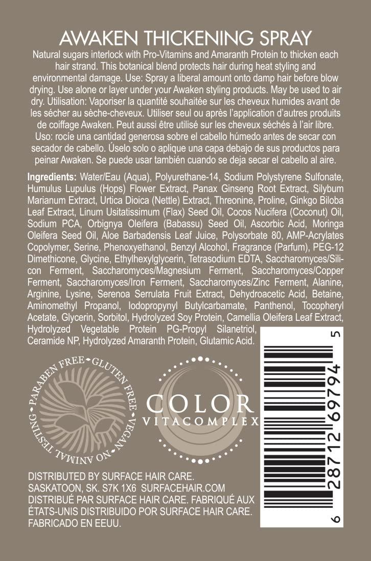 Surface Hair Awaken Thickening Spray 4 fl oz - Volumizing Hair Thickener