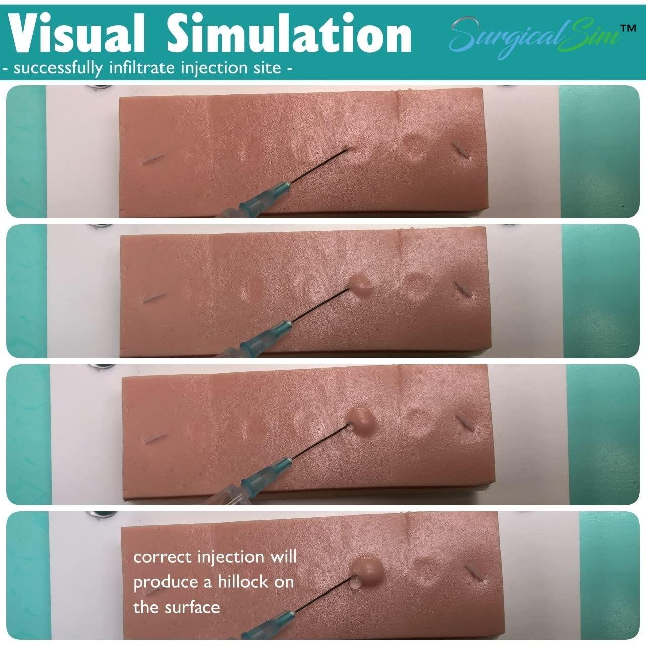 Intradermal Injection Practice Simulator Intramuscular Training IV Pad ...