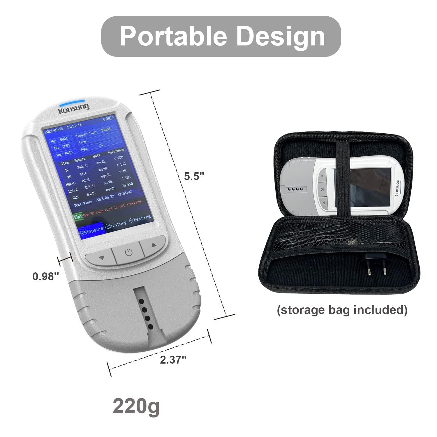 6-in-1 Health Analysis Device | Measure Cholesterol Triglycerides ...