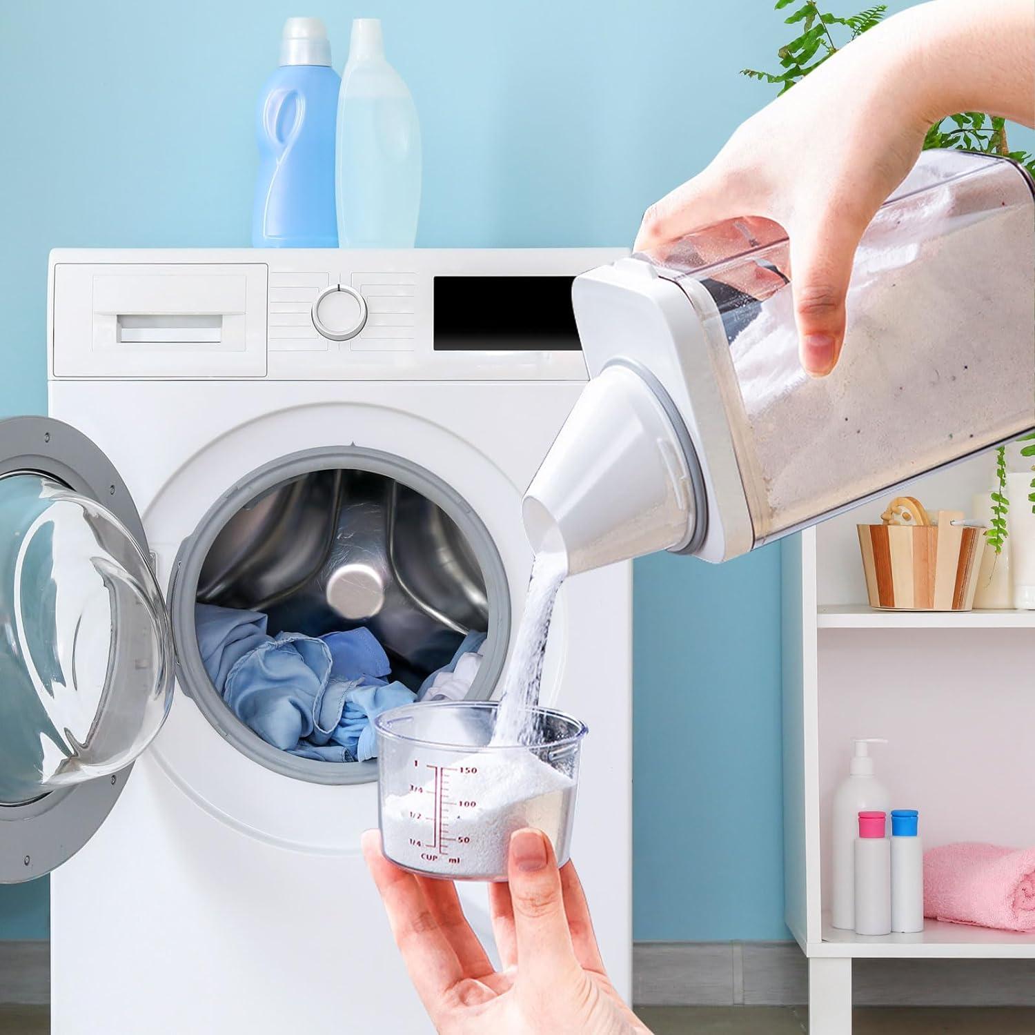 Qivine Washing Powder Storage 1100ml Laundry Detergent Storage with ...