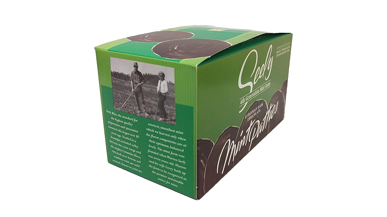 Seely Mint Patty Dark Chocolate Box - 12 Pack (1 oz Patties) | Gourmet ...