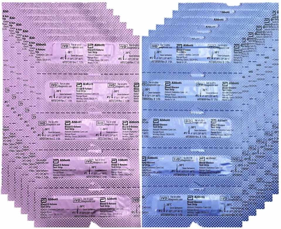 Abbott Precision Xtra Blood Ketone & Glucose Test Strips Bundle (60 ...