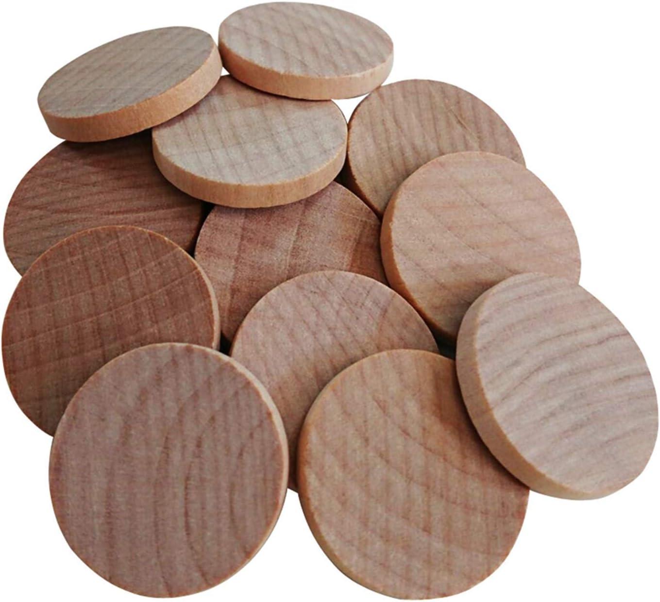 1 Inch Natural Wood Slices - 60 Pack for DIY Arts & Crafts Projects ...