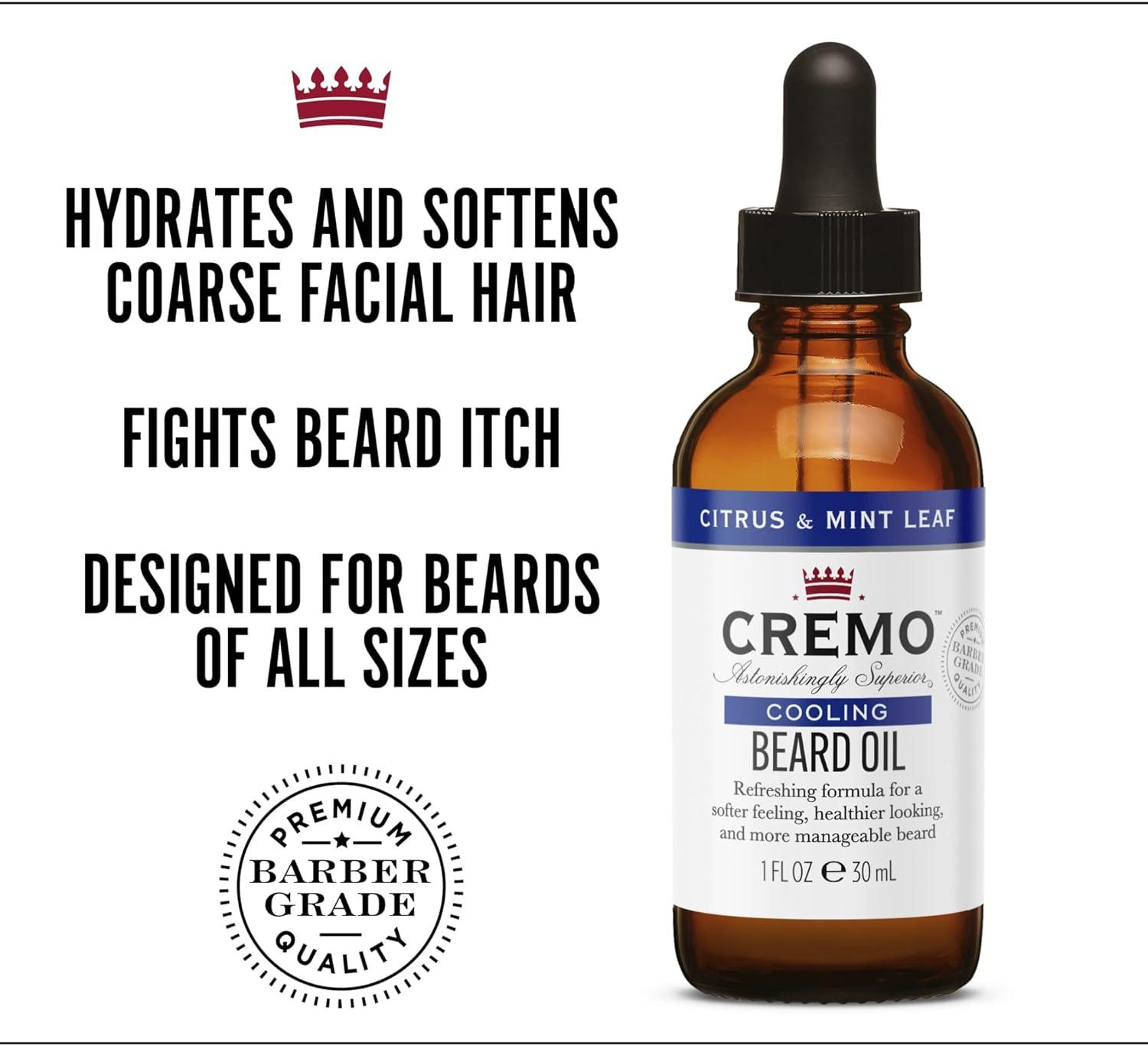 CREMO - Beard Care Gift Set Kit for Men | Shampoo | Oil | Cream | Comb ...