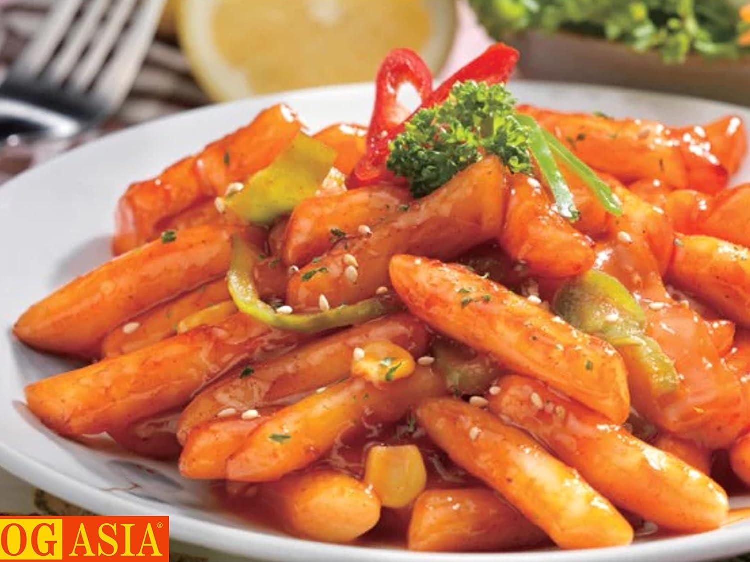 Yopokki Double Pack Sweet/Spicy + Jjajang Beans - Tteokbokki Rice Cake Cups - 260g OG Asia ...