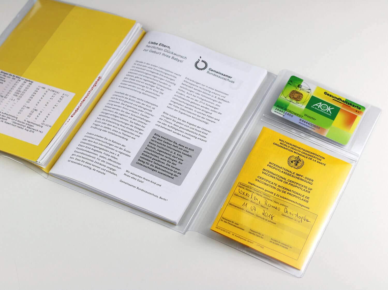 OLGS U-Book & Vaccination Pass Cover Set | Personalized 3-Part Hot Air ...