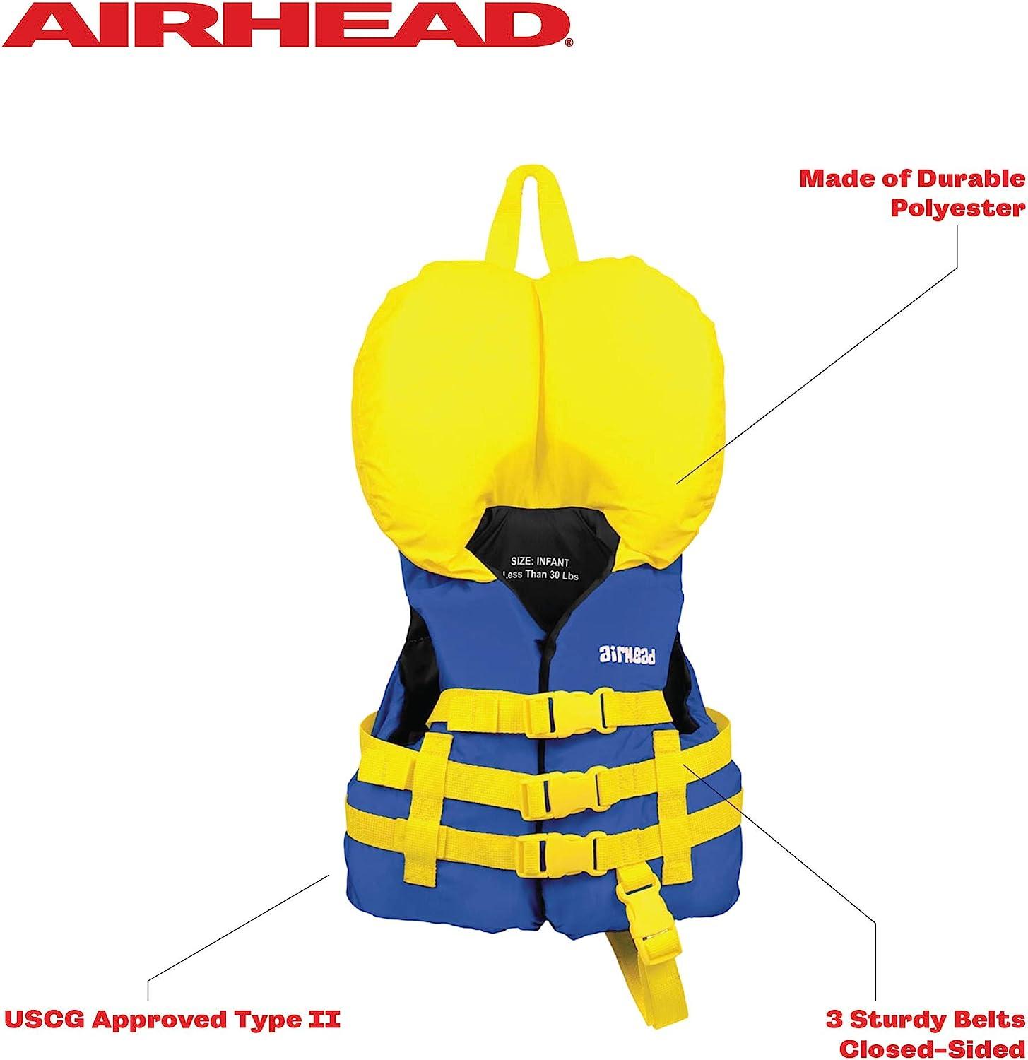 Airhead Infant General Purpose Life Vest - Blue | Multiple Colors ...