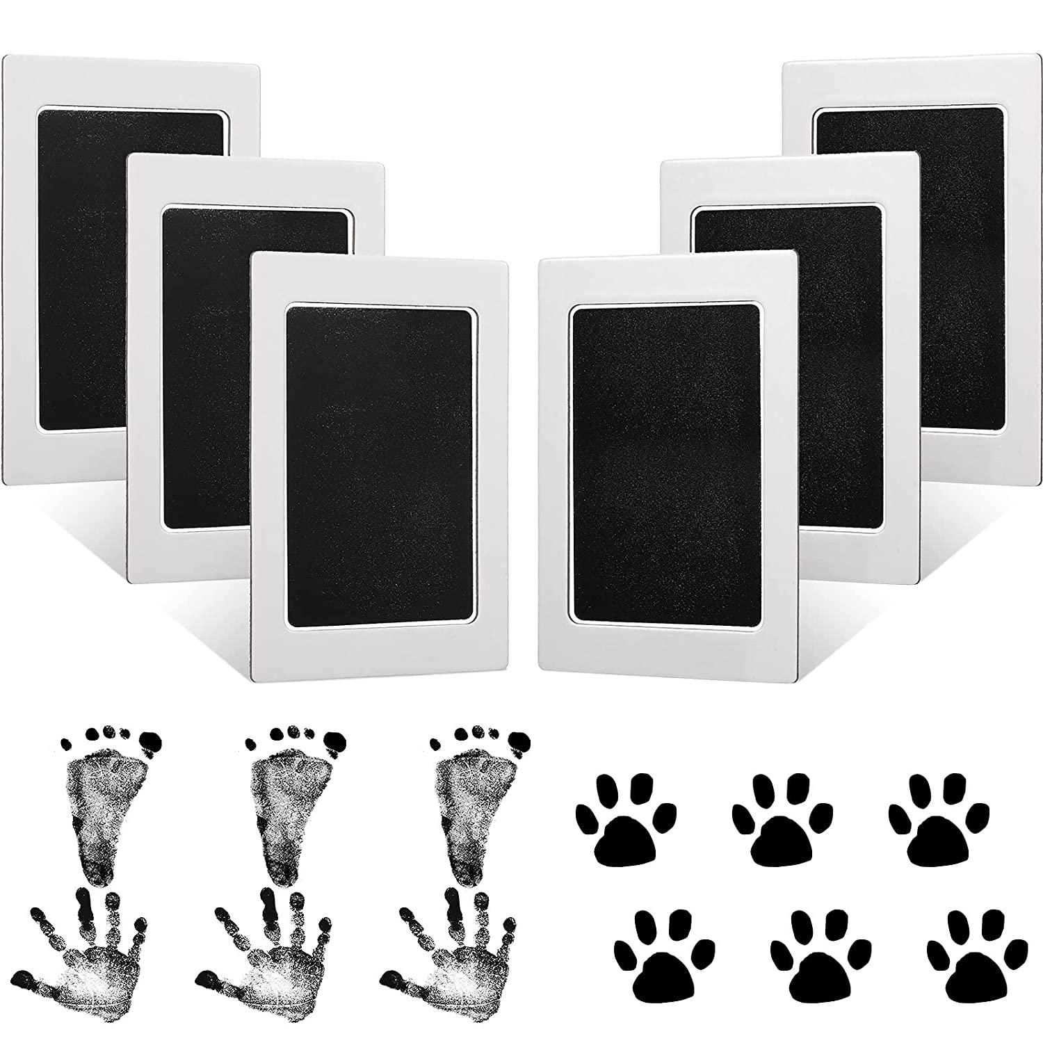 Inkless Handprint & Footprint Kit | Baby Safe Ink Pad for Newborn | Paw ...