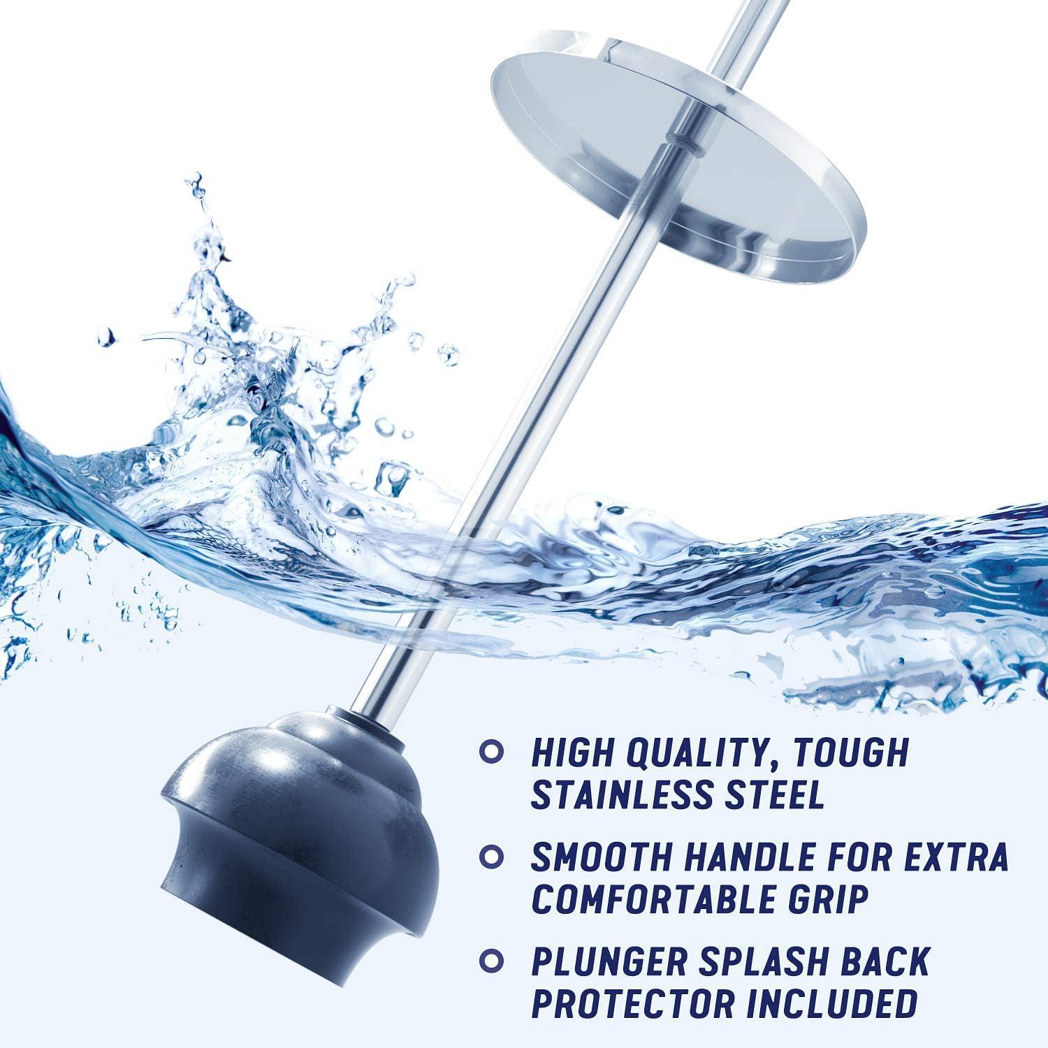 Tiasablu Plunger with Concealed Holder - Heavy Duty Plunger for Toilet ...