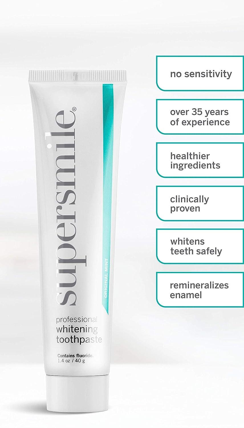 Supersmile Professional Teeth Whitening Toothpaste with Fluoride ...