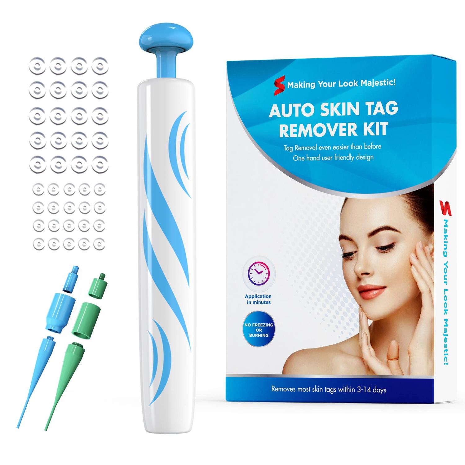 Natural Skin Tag Remover Device Kit for 2-8mm Tags | Easy, Safe ...