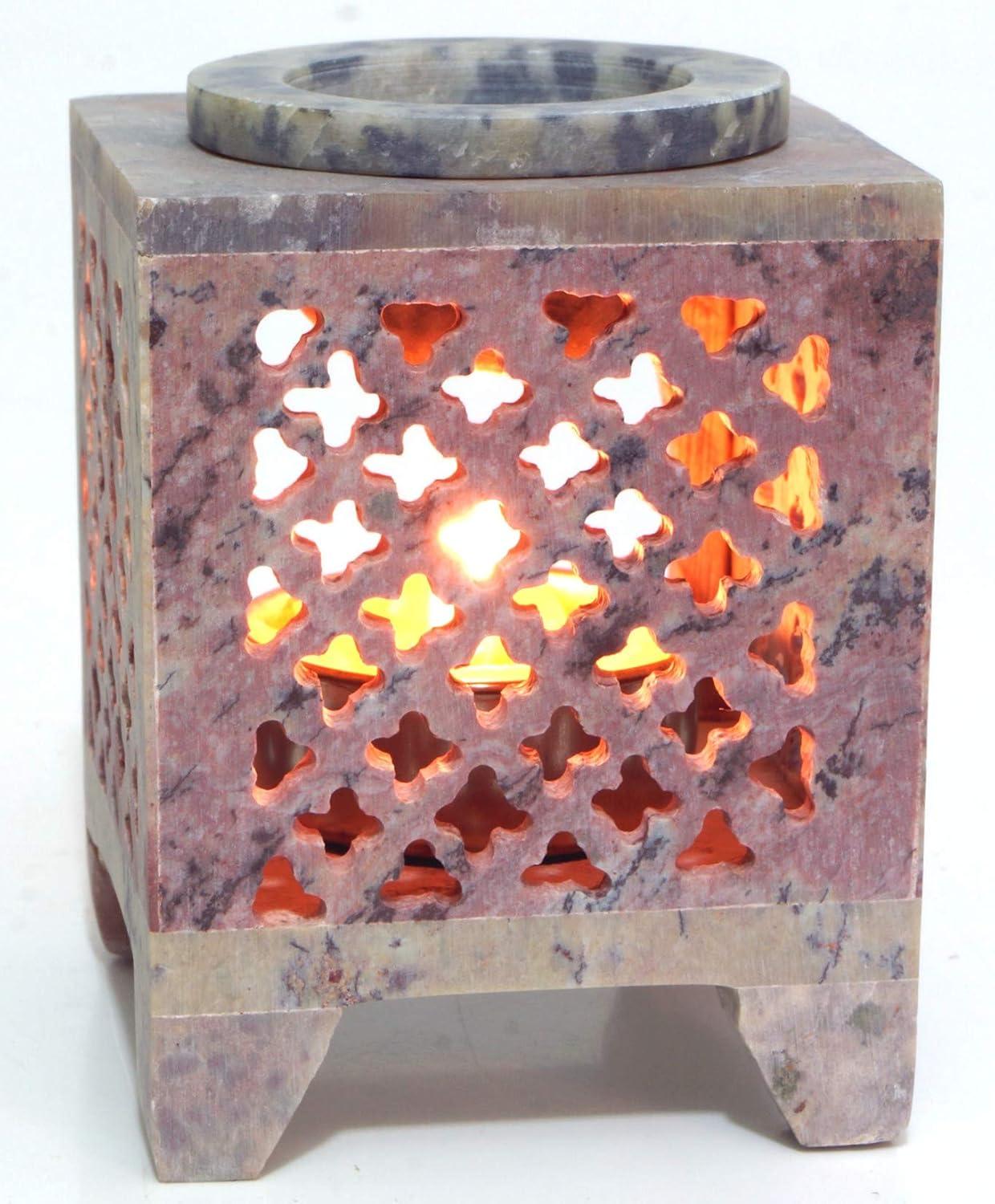 Shop Guru Indian Fragrance Lamp - Essential Oil Diffuser & Tealight ...