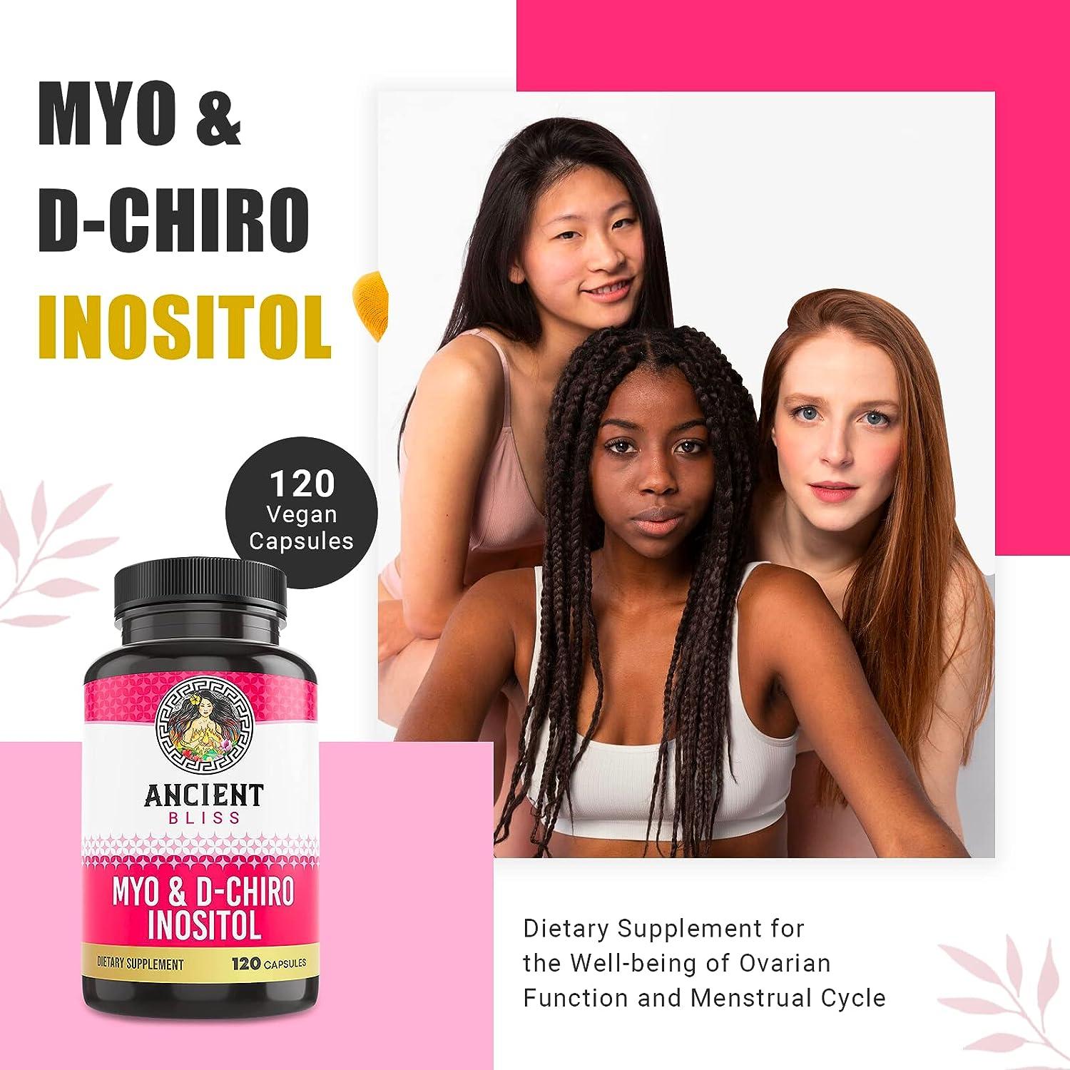 Ancient Bliss Myo & D-Chiro Inositol Supplement 40:1 Ratio - Ovarian ...