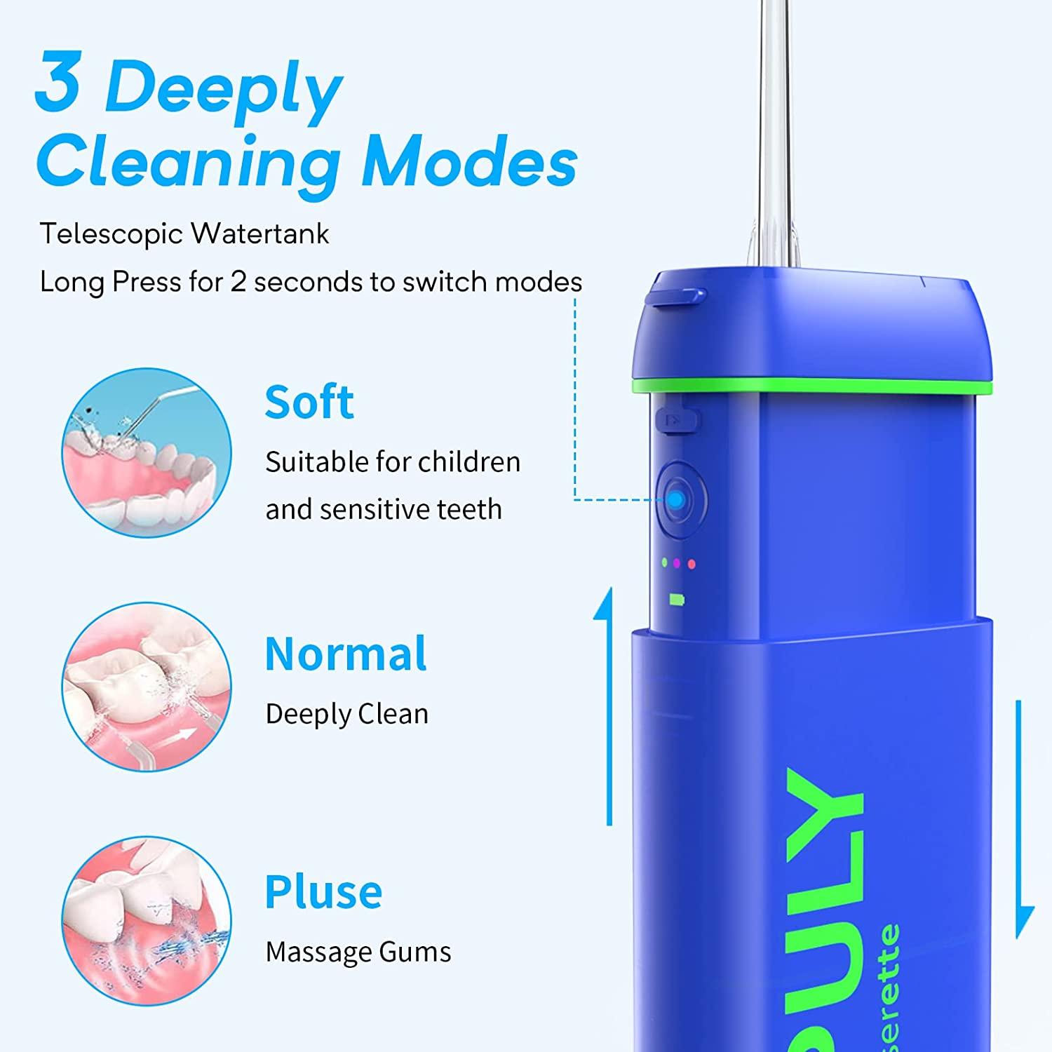 Enpuly Cordless Water Flosser | Rechargeable Dental Oral Irrigator - 4 ...