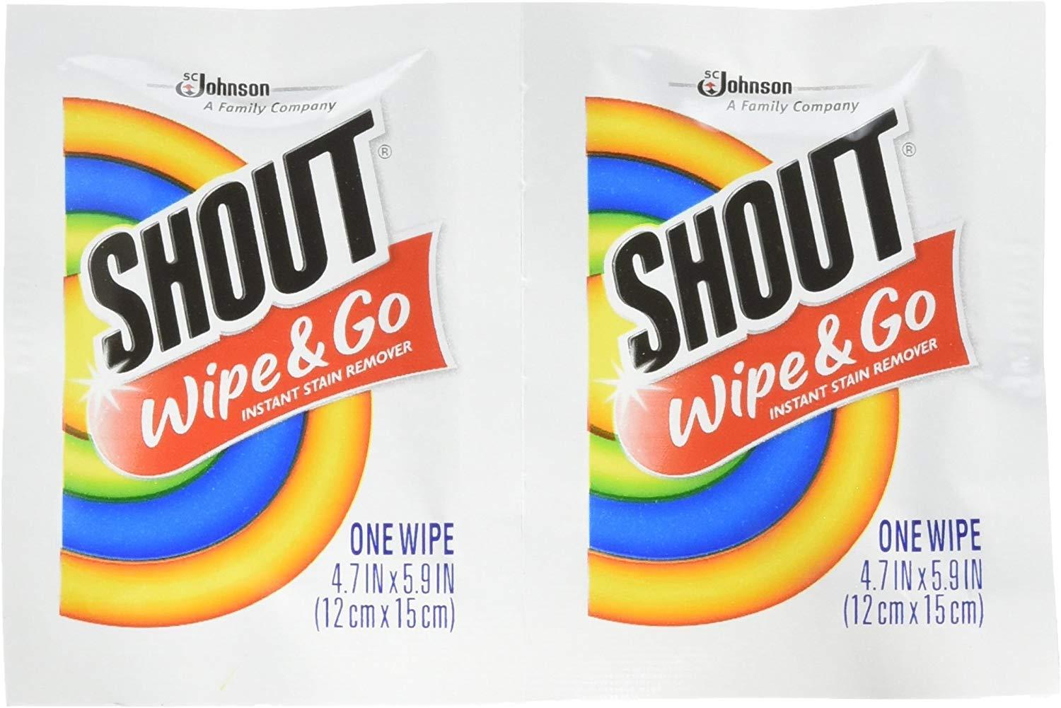 Shout Wipes - Case of 80 Stain Remover Wipes | Buy Online and Save!