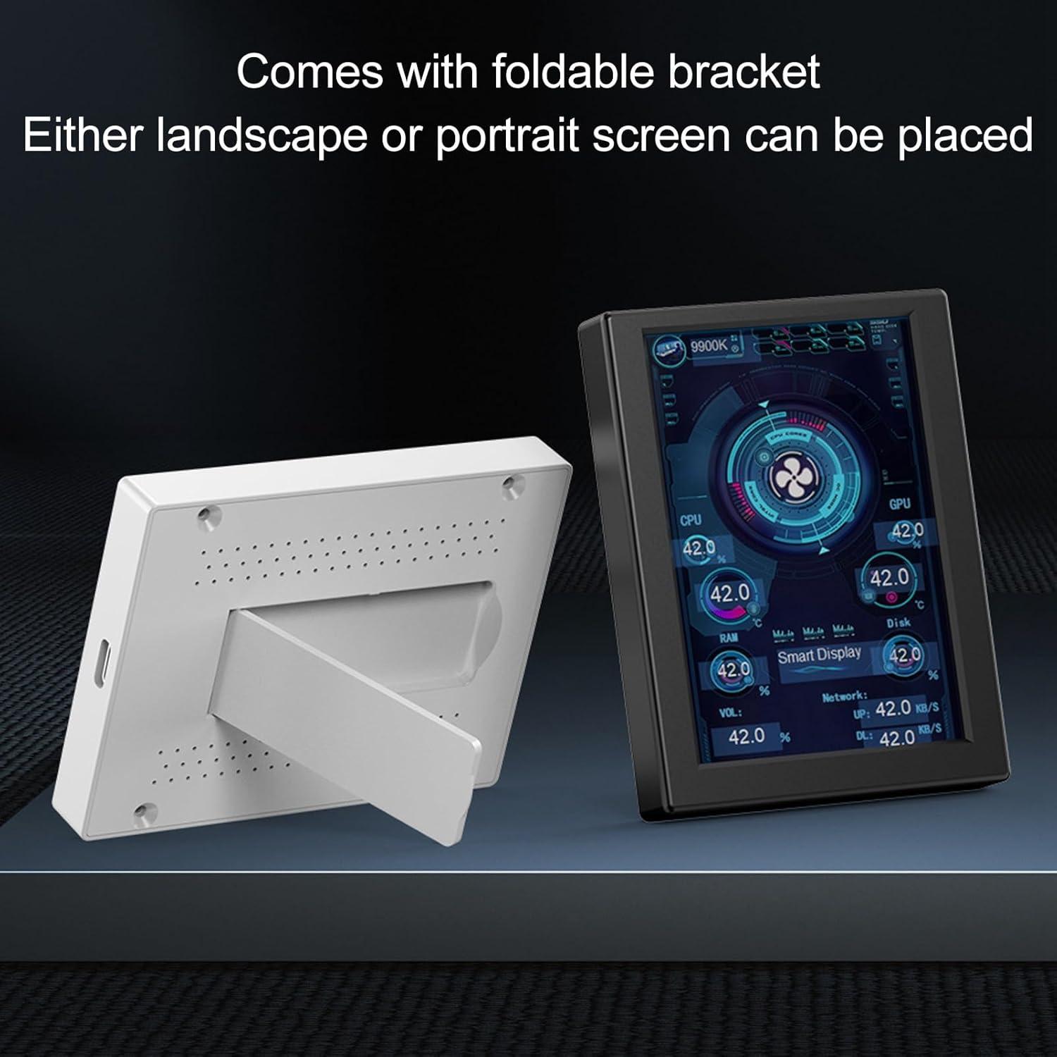 3.5-Inch PC Sensor Panel Display - IPS USB-C Temperature Display for ...