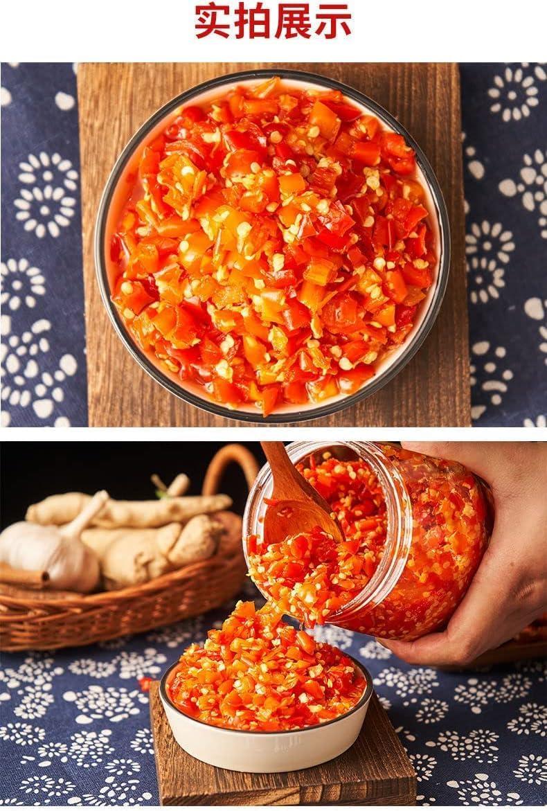 Hunan specialty spicy chopped chili sauce Chili sauce garlic paste ...