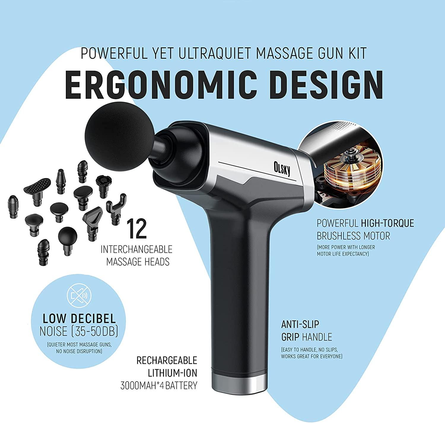 Deep Tissue Massage Gun - Handheld Electric Massager for Athletes | 9 ...