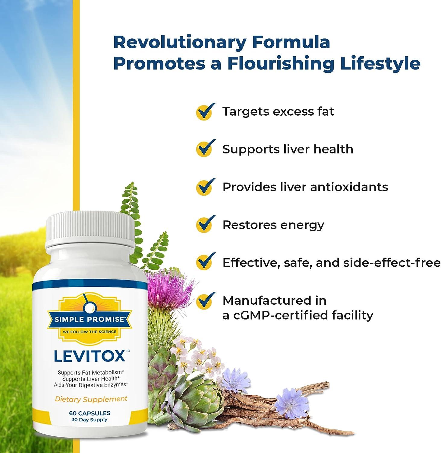 Levitox - Weight and Liver Support Supplement with Digestive Enzymes ...