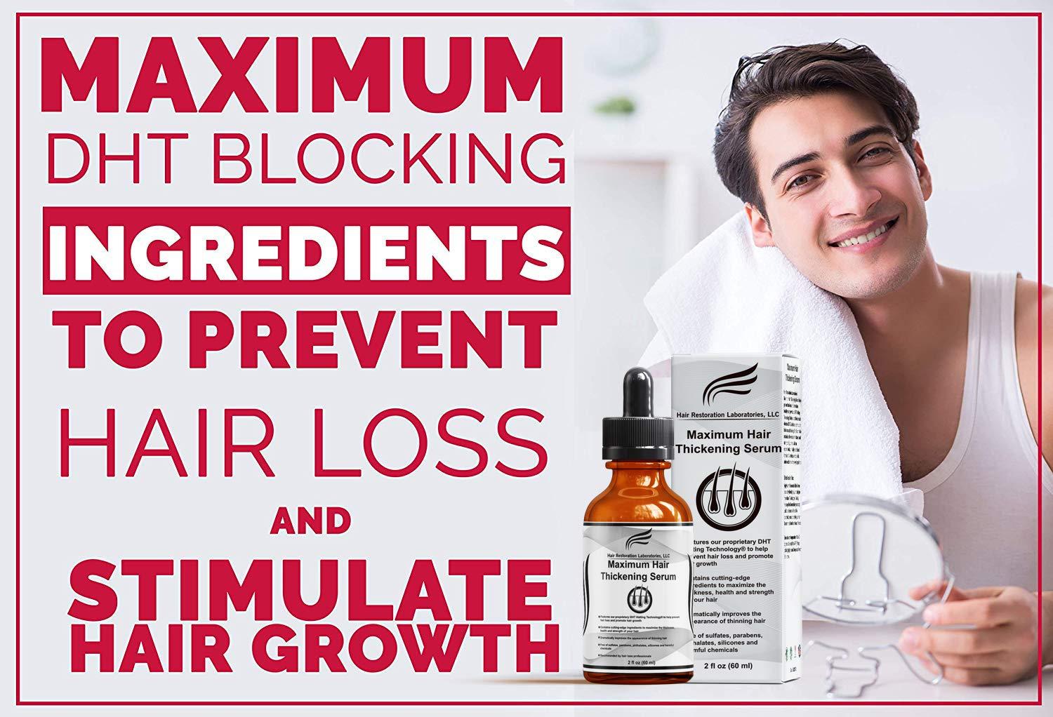 Maximum Hair Thickening Serum - DHT Blocking, Prevent Hair Loss ...