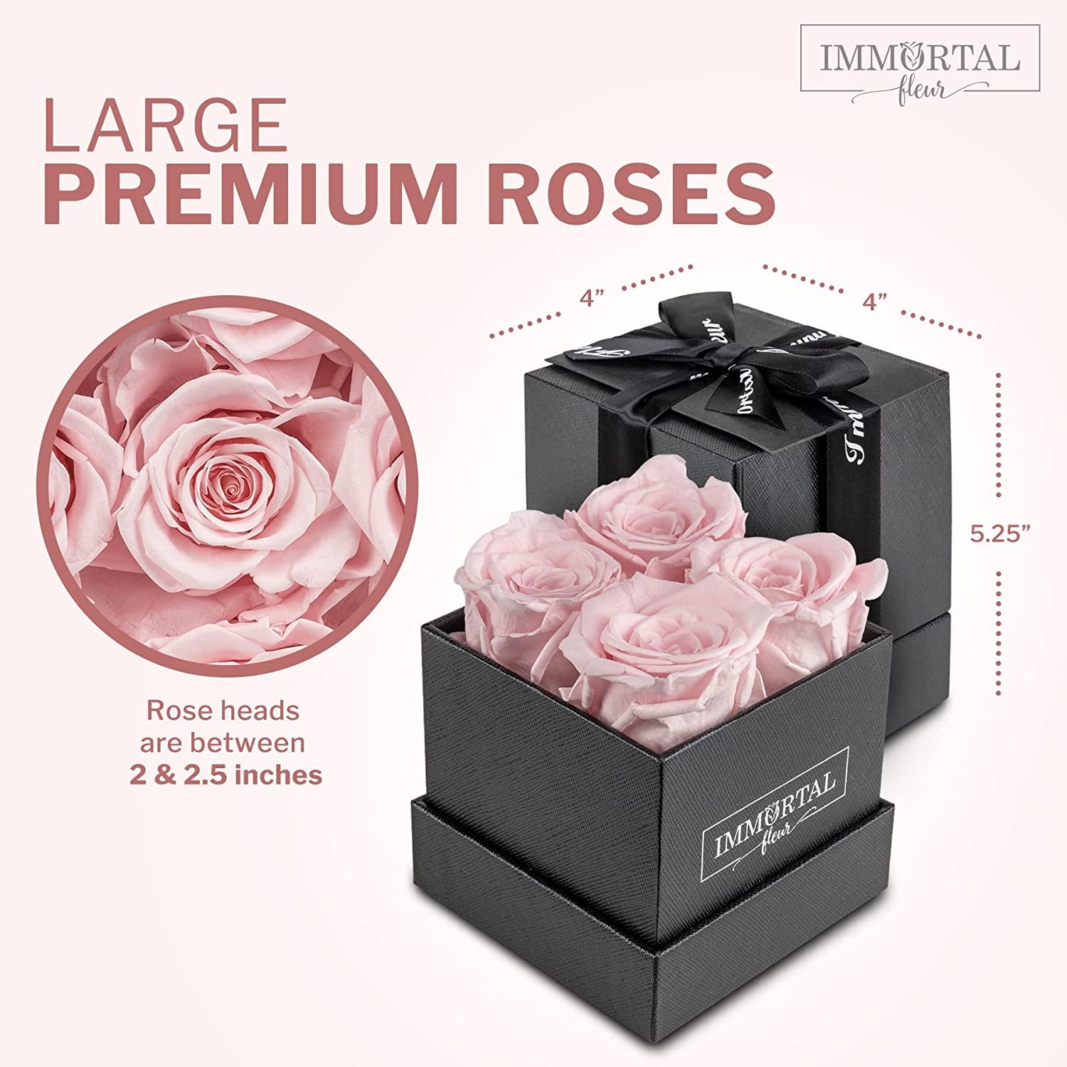 Immortal Fleur Preserved Roses in Box | Real Forever Flowers for ...