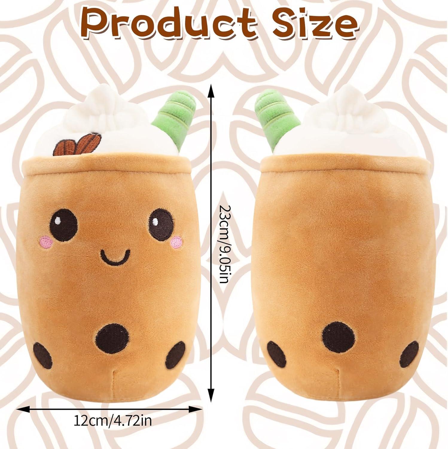 Guiffly Bubble Tea Plush Boba Toy Soft & Fluffy Cuddle Pillow for Kids ...