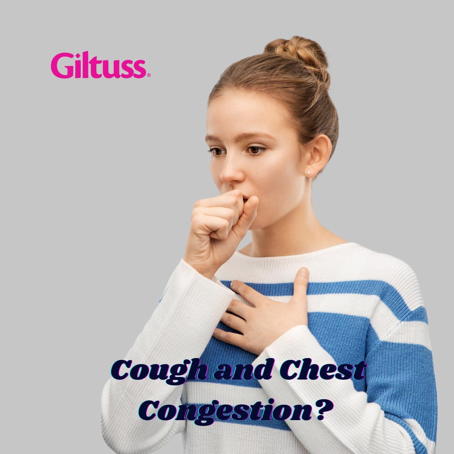 Giltuss Adult Cough & Cold Tablets - 20 Count Chest Congestion Relief ...