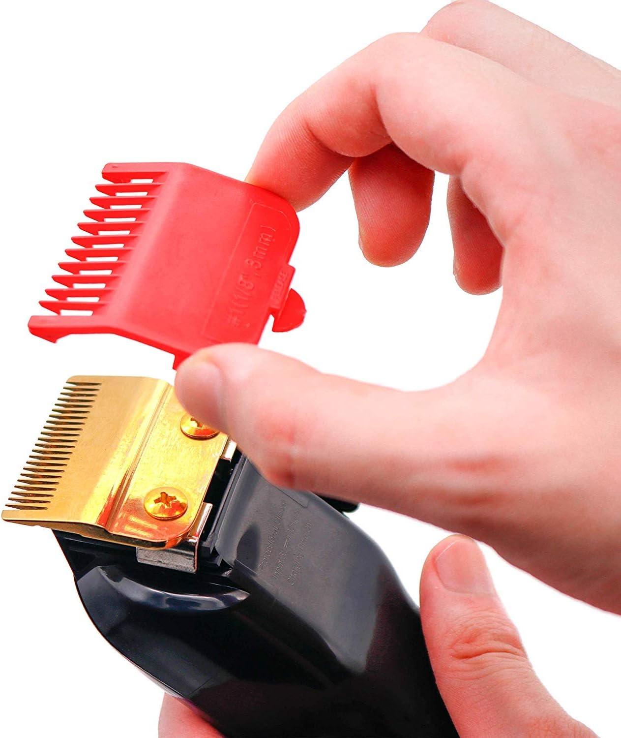 BESTBOMG 10 Color Professional Hair Clipper Guide Combs Set ...