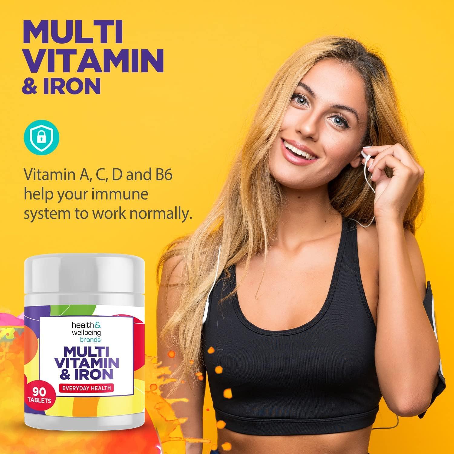 High Strength Multivitamin & Iron - Includes Important Immune Defence ...